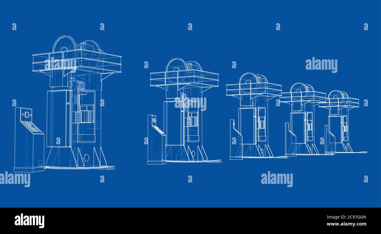 Friction screw press concept outline. Vector Stock Vector Image & Art ...