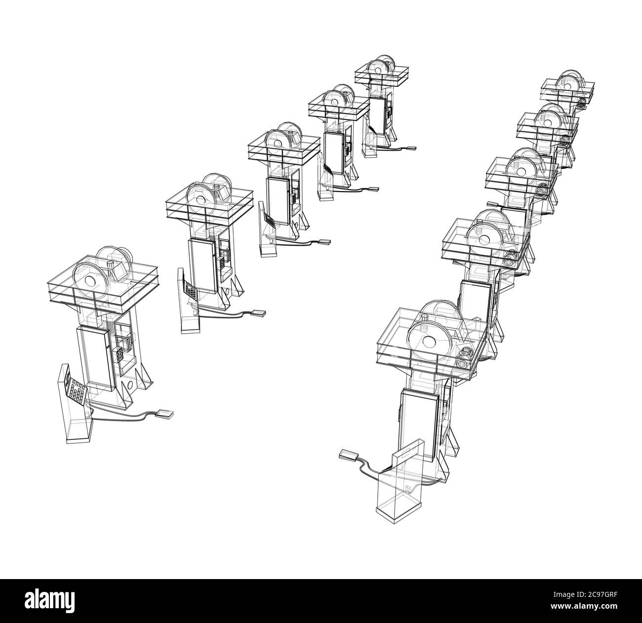 Friction screw press concept outline. Vector Stock Vector Image & Art ...
