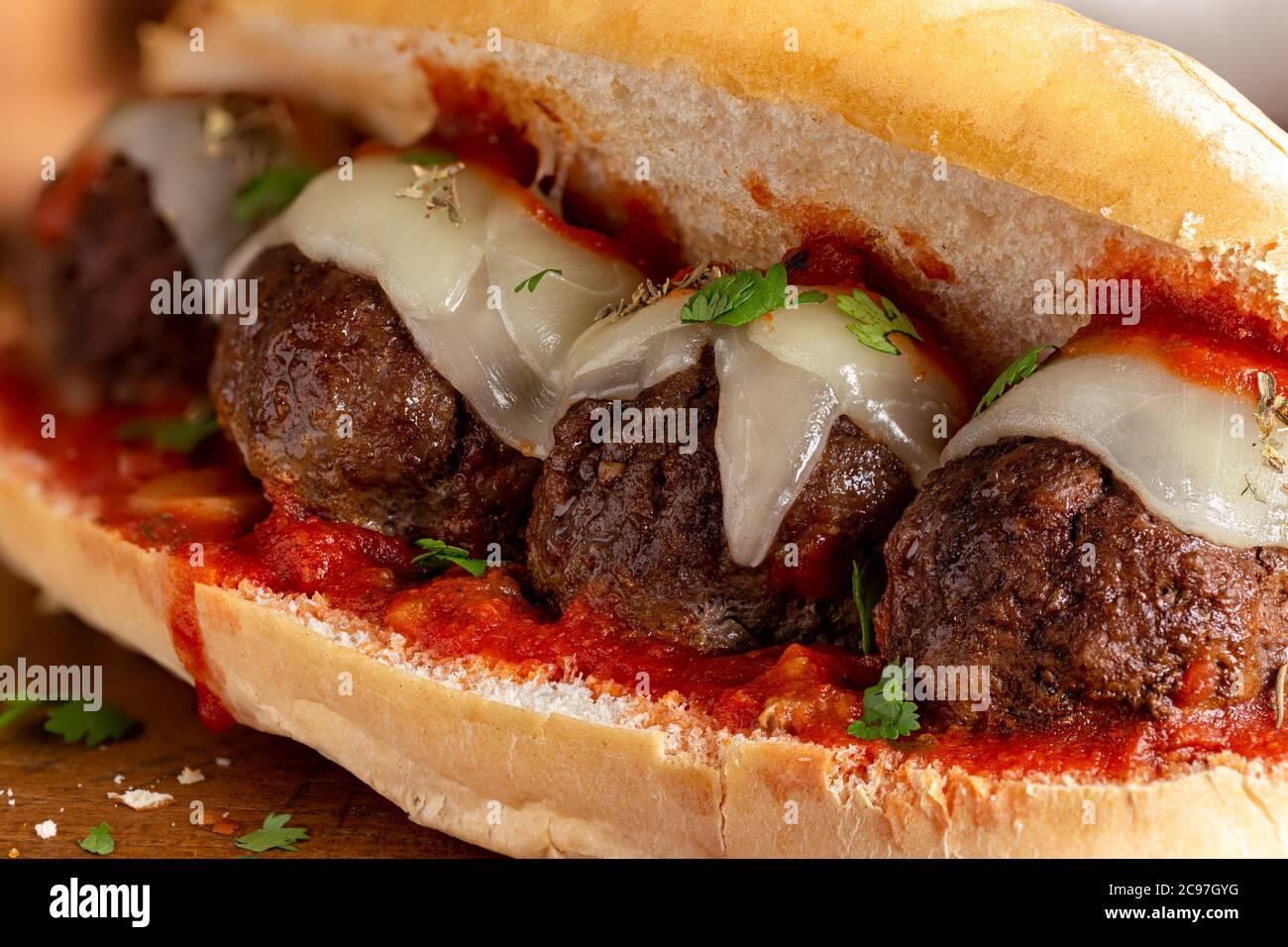 Meatball sandwich hi-res stock photography and images - Alamy