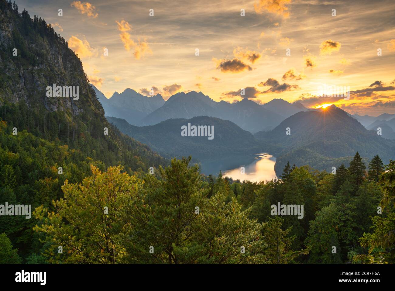 Hiking at lake alpsee hi-res stock photography and images - Alamy