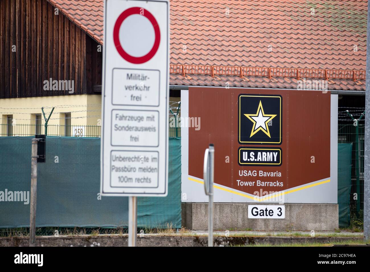 FILED - 08 June 2020, Bavaria, Grafenwöhr: "U.S.Army - USAG Bavaria ...