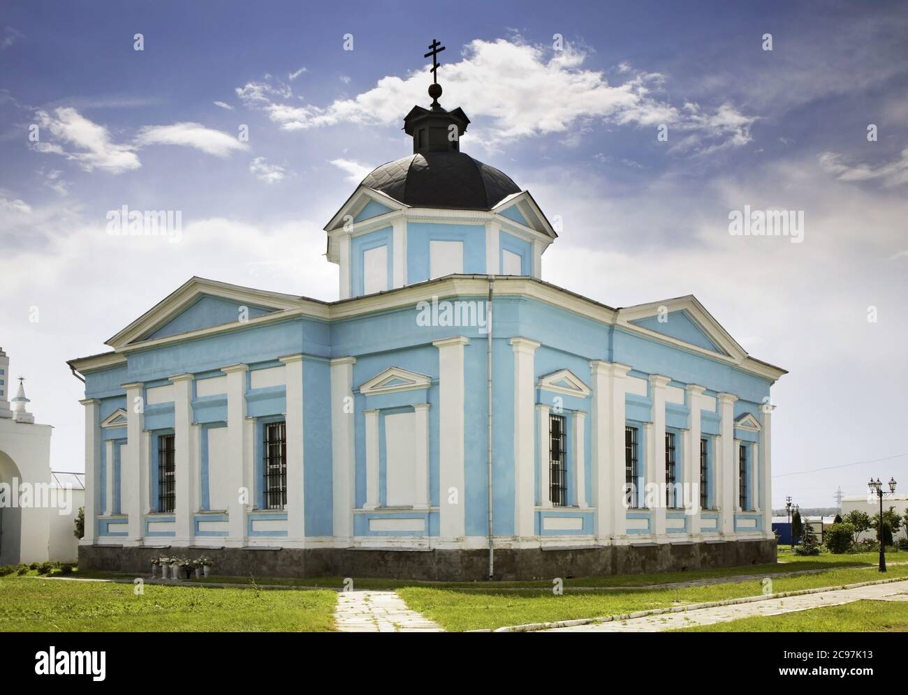 Theodore Icon of Mother of God church. Staroe Bobrenevo. Russia Stock ...