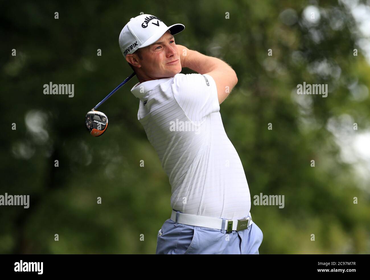Oliver Fisher during a practice round at Forest of Arden Marriott Hotel and Country Club ...