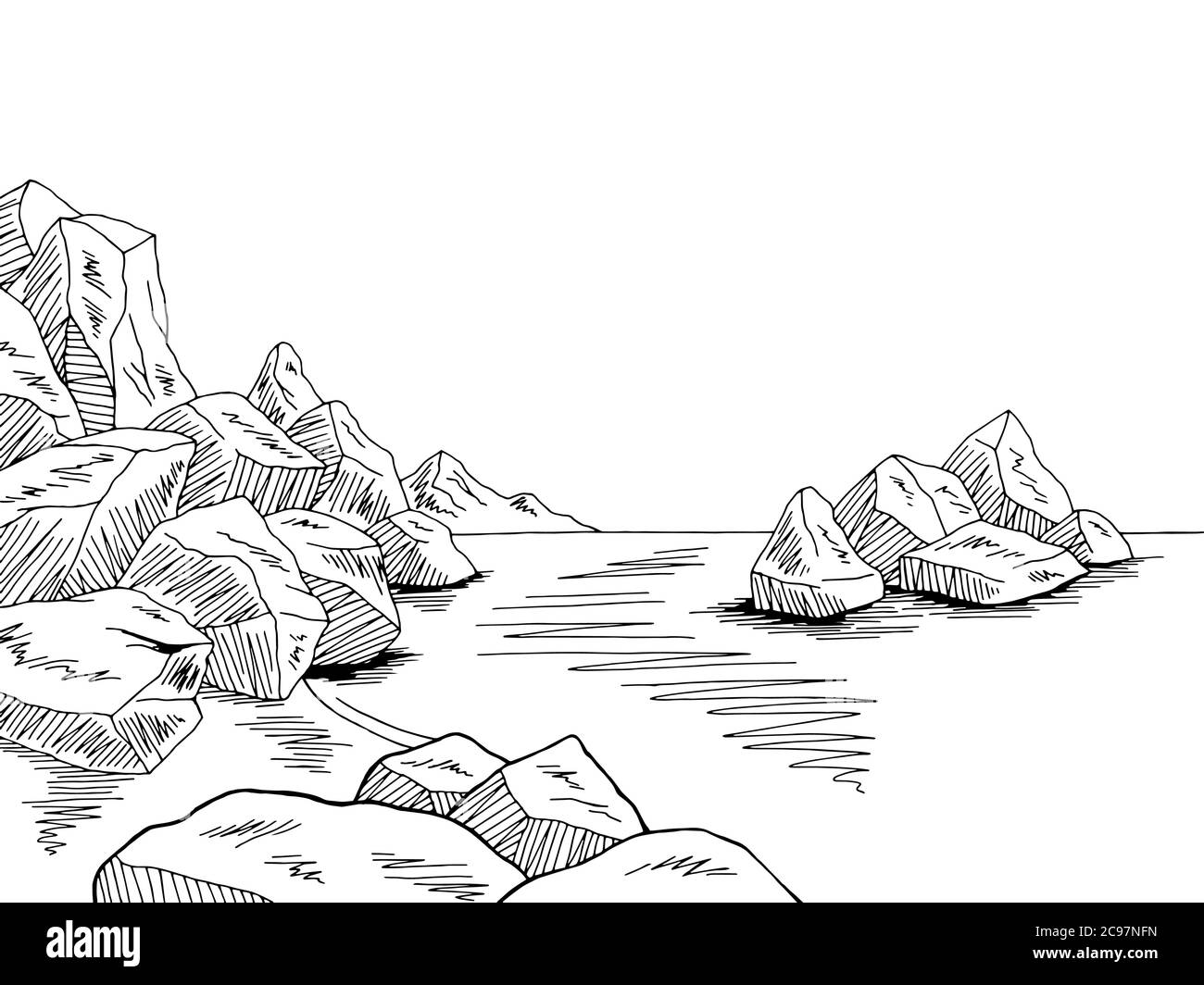 Cliff surf Stock Vector Images - Alamy