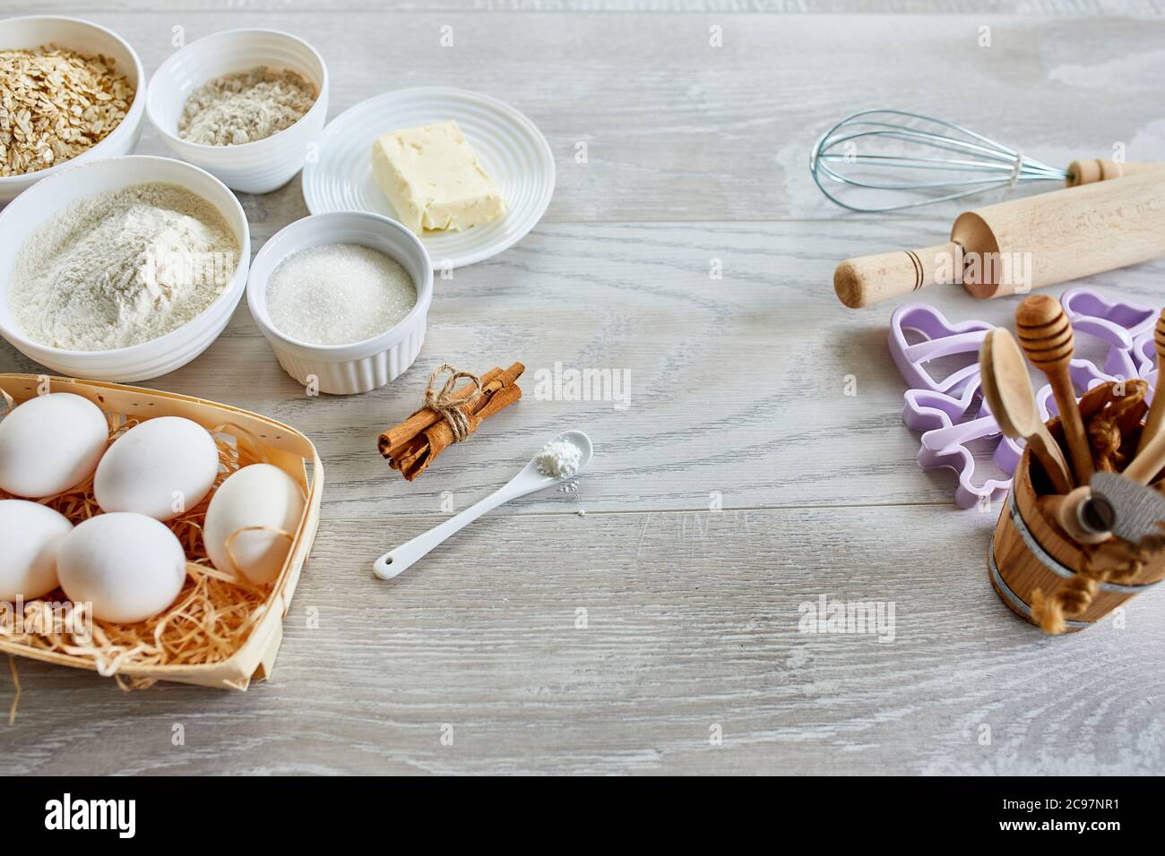 Homemade production of fresh healthy cookies from natural ingredients ...