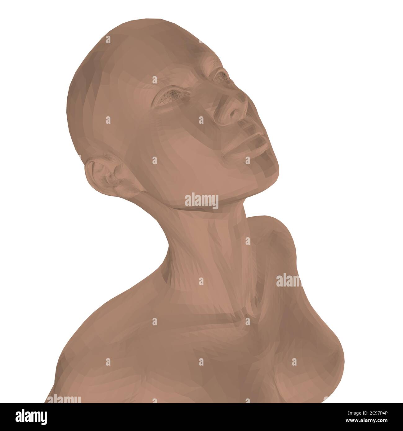 Girl head up side view Stock Vector Images - Alamy