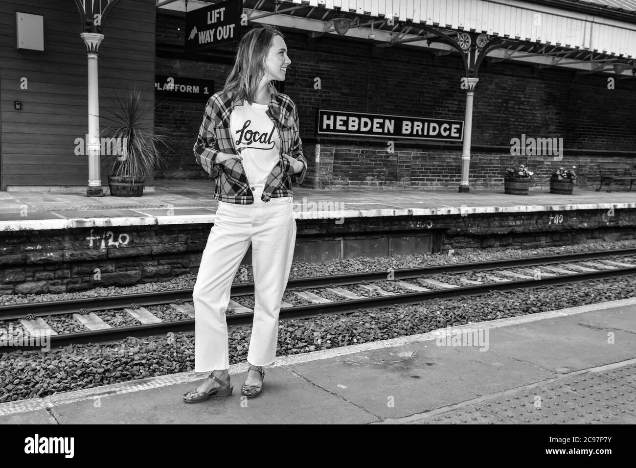 Shop Local, Hebden Bridge, West Yorkshire Stock Photo - Alamy