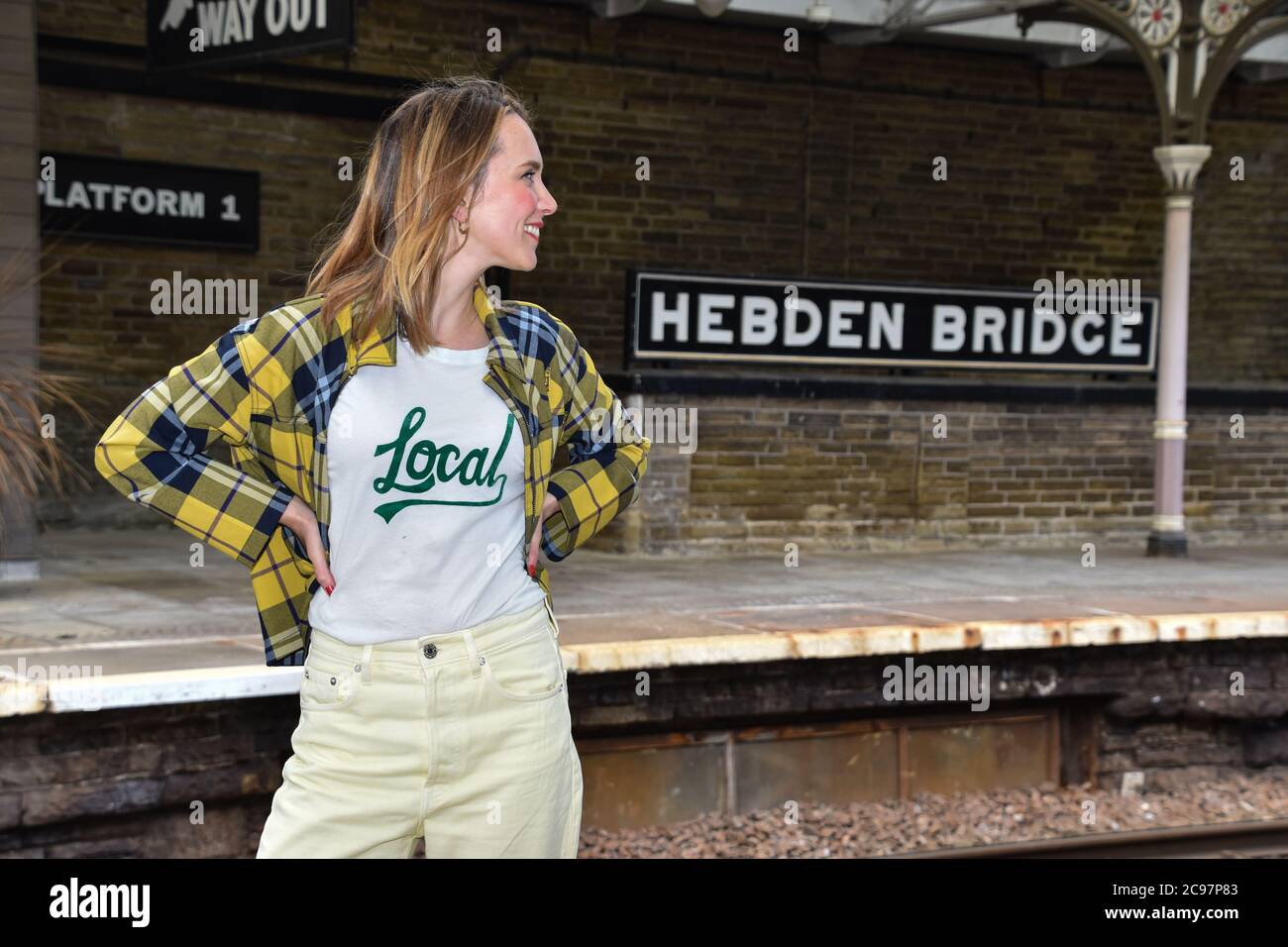 Shop Local, Hebden Bridge, West Yorkshire Stock Photo - Alamy
