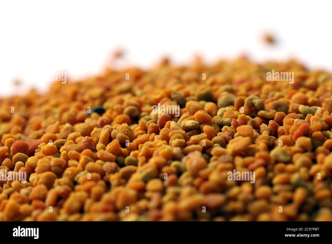 Propolis bees bee pollen on white background Stock Photo - Alamy