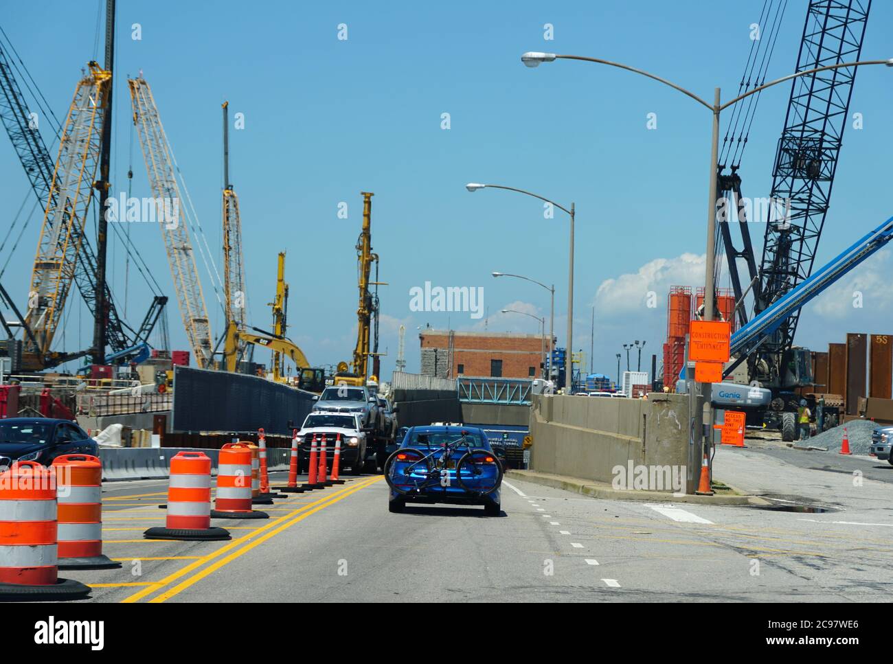 Chesapeake bay bridge construction hi-res stock photography and images ...
