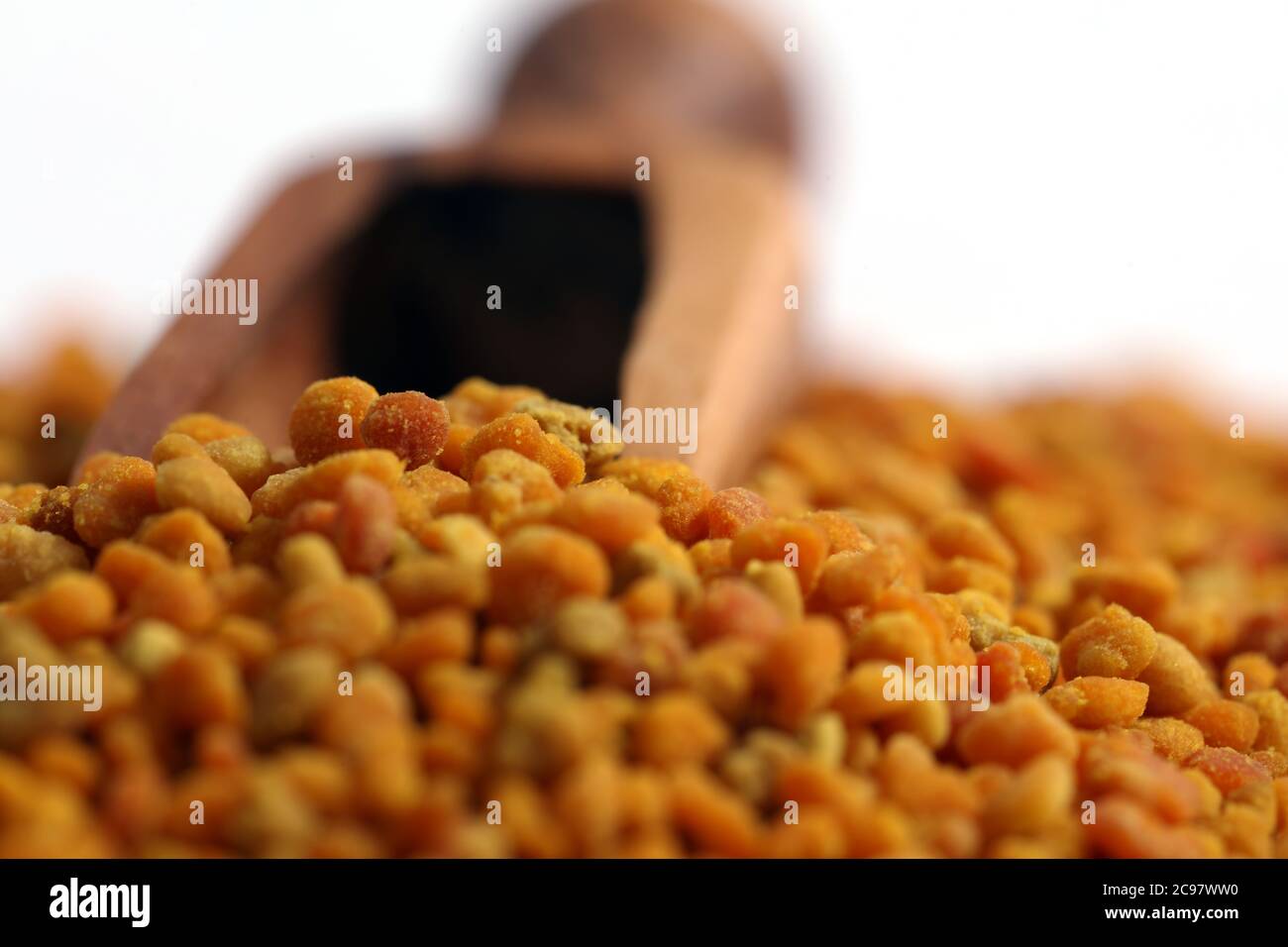 Propolis bees bee pollen on white background Stock Photo - Alamy