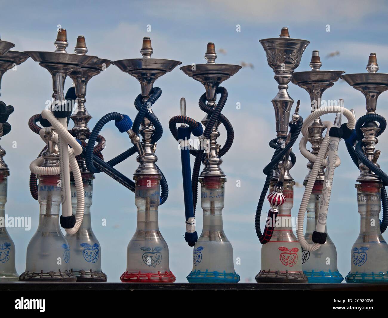 Hookah pipes at a Brighton seafront bar Stock Photo - Alamy