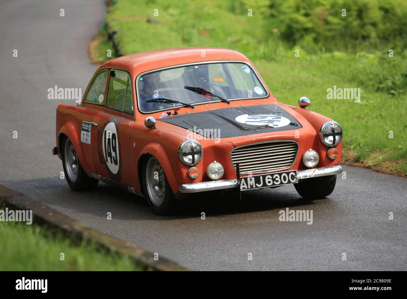 A 1965 Gilbern GT 1800 at Shelsley Walsh hillclimb, Worcestershire ...