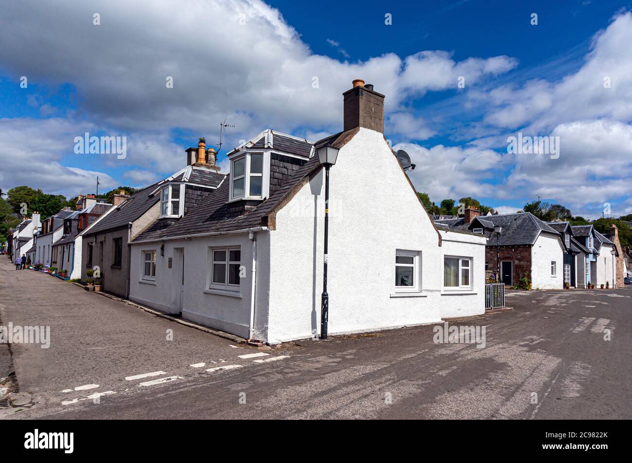 Corner of George Street and Shore Street in the fishing village of ...