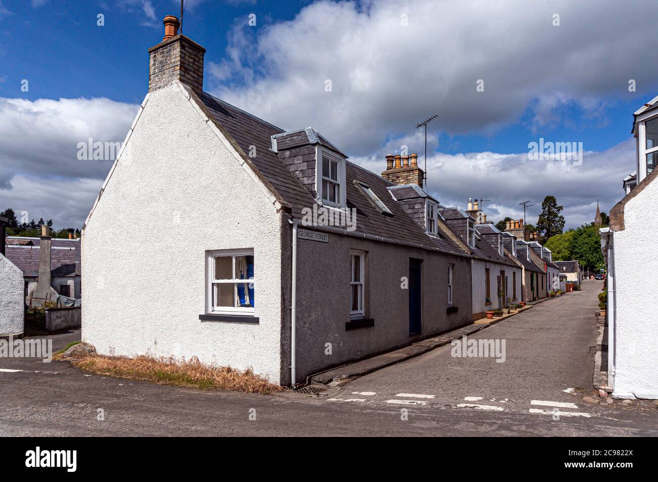 George Street in the fishing village of Avoch on the Black Isle ...