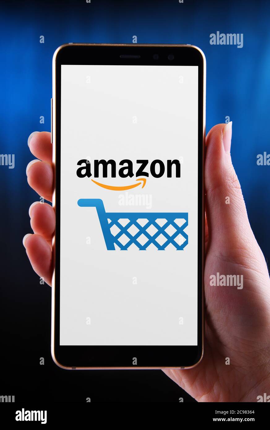 Amazon logo app 2020 hi-res stock photography and images - Alamy