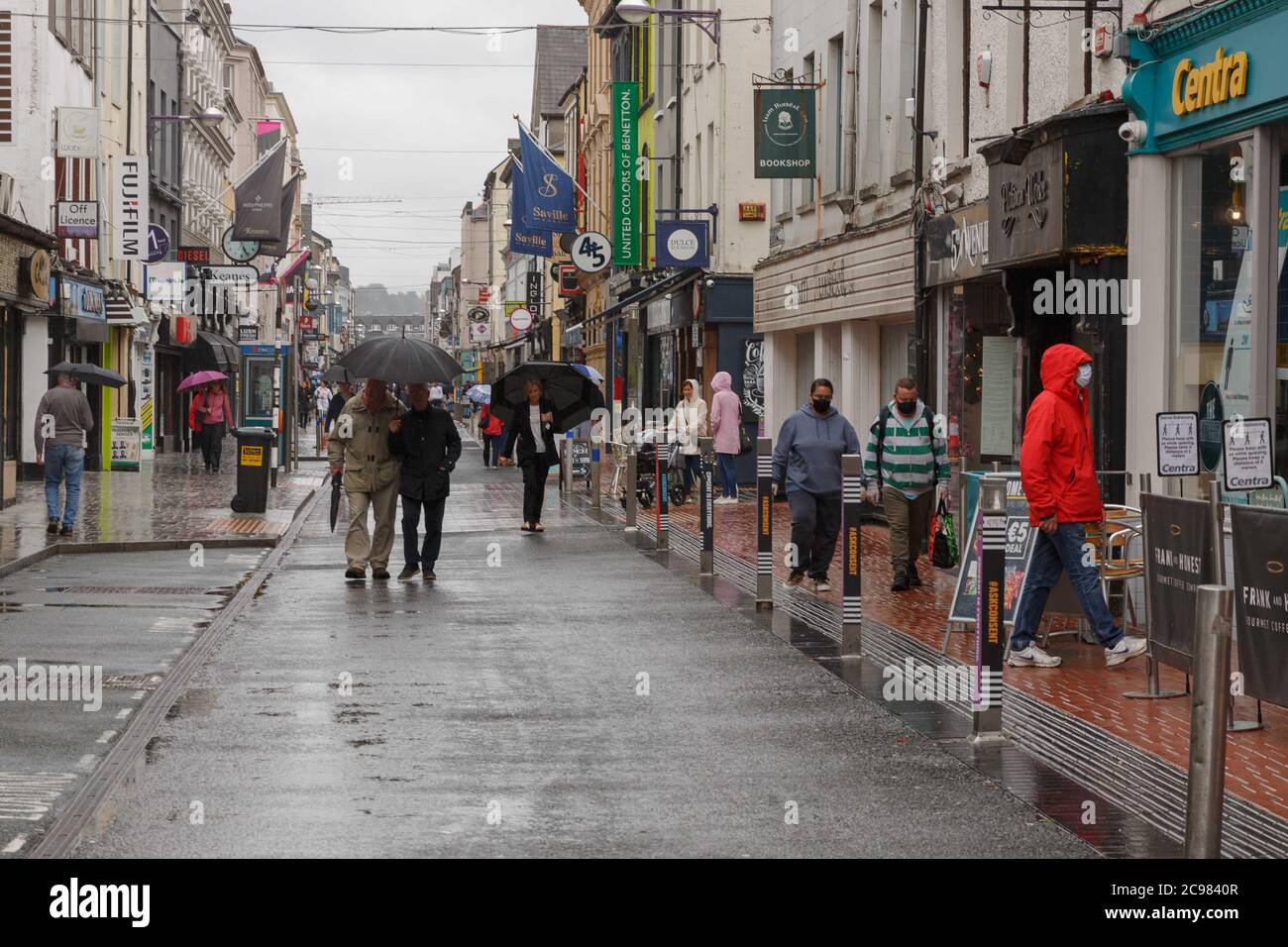 Cork, Ireland. 29th July, 2020. Heavy Rain in Cork City. There was a ...