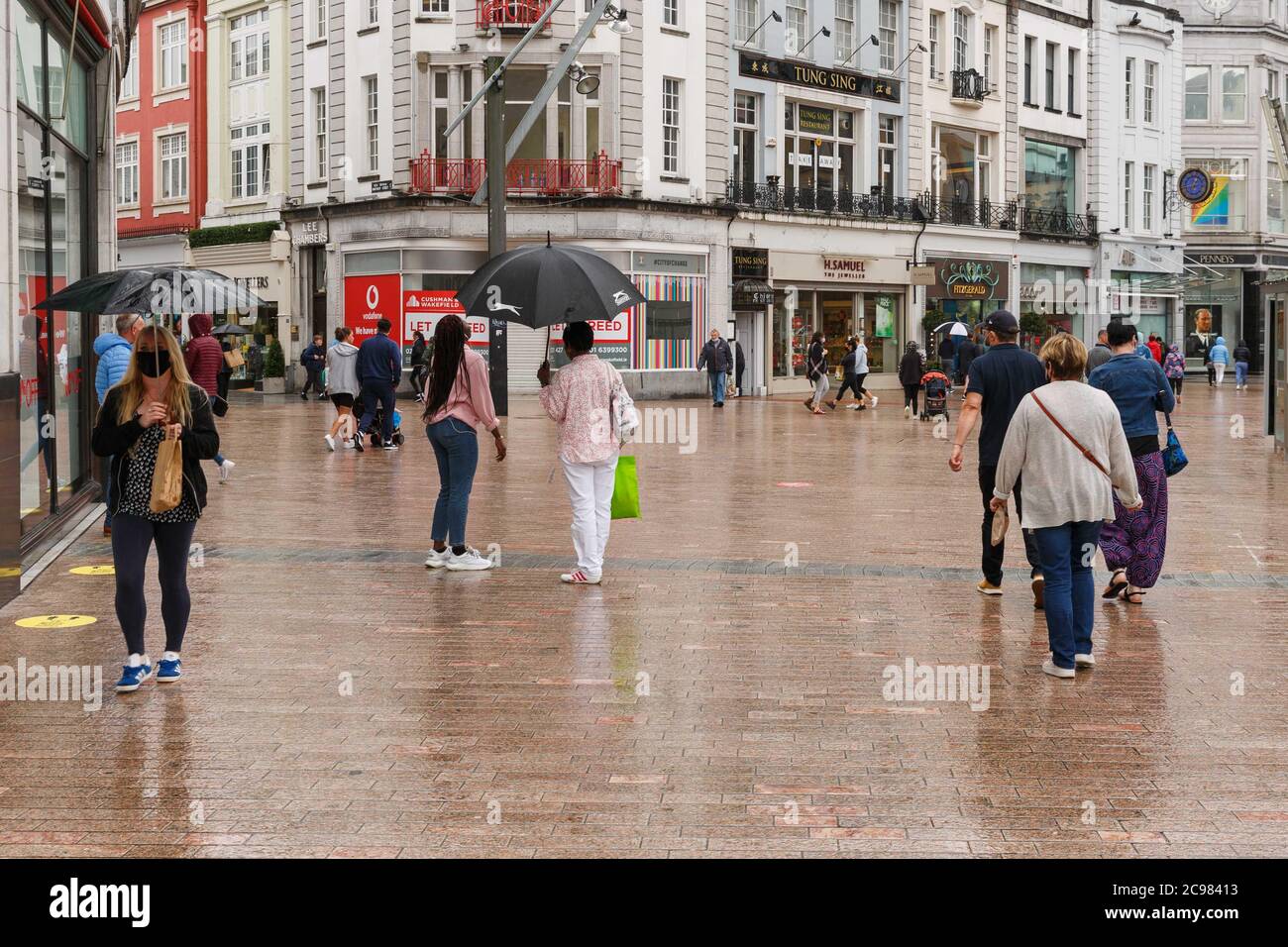 Cork, Ireland. 29th July, 2020. Heavy Rain in Cork City. There was a ...
