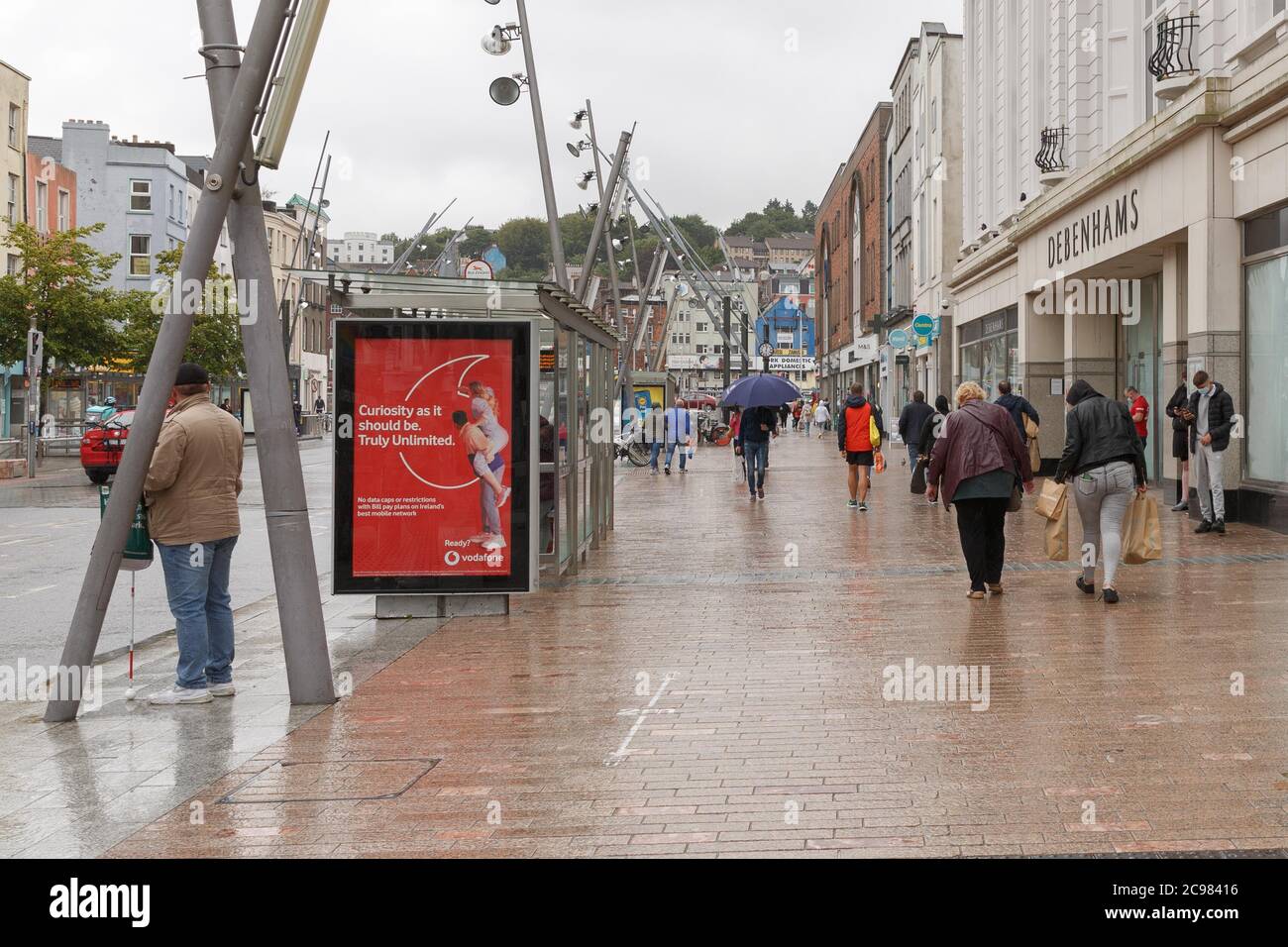 Cork, Ireland. 29th July, 2020. Heavy Rain in Cork City. There was a ...