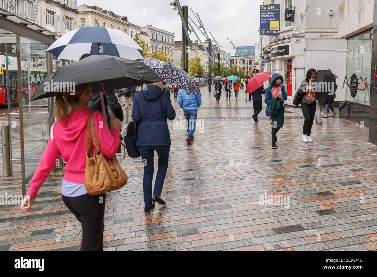 Cork, Ireland. 29th July, 2020. Heavy Rain in Cork City. There was a ...