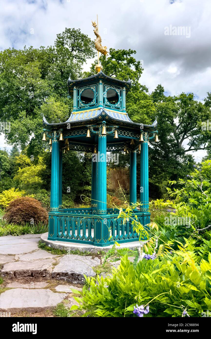 Cliveden House Maidenhead Berkshire, views of Chinese style pagoda and ...