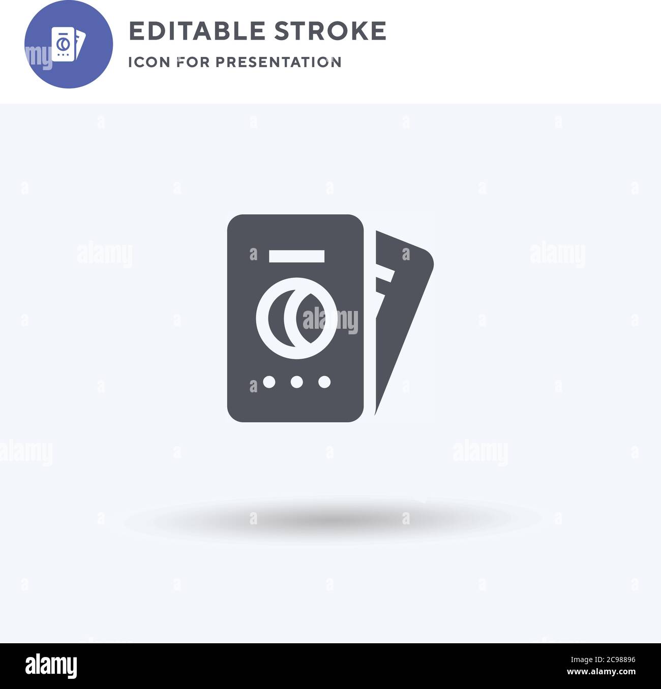 Tarot icon vector, filled flat sign, solid pictogram isolated on white ...