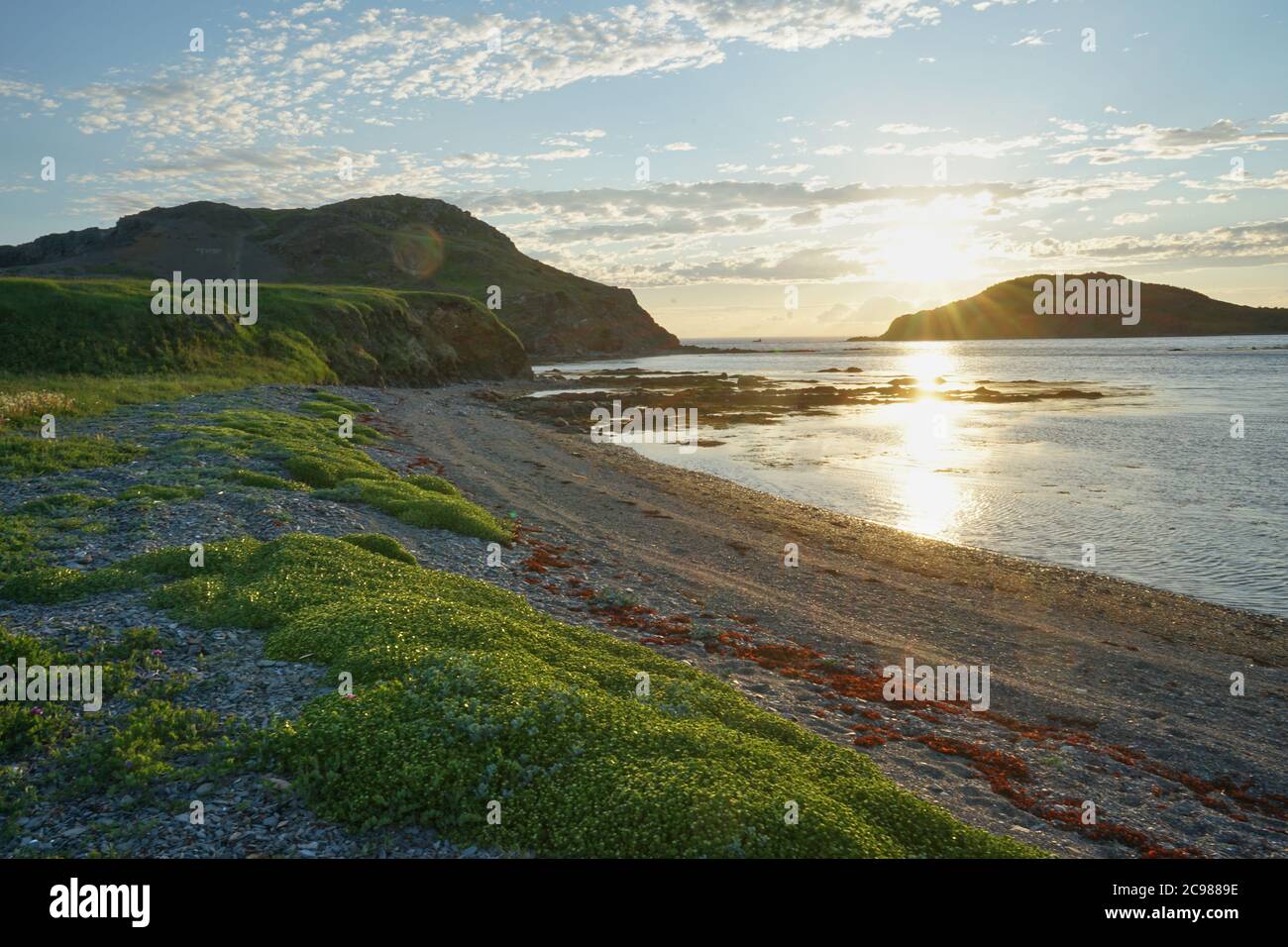 sunset in newfoundland canada Stock Photo - Alamy