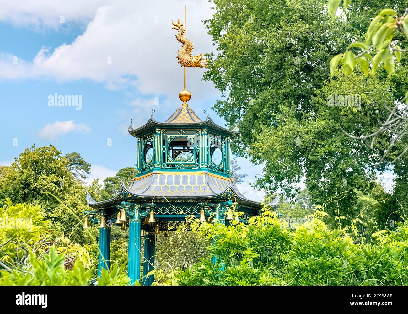 Cliveden House Maidenhead Berkshire, views of Chinese style pagoda and ...