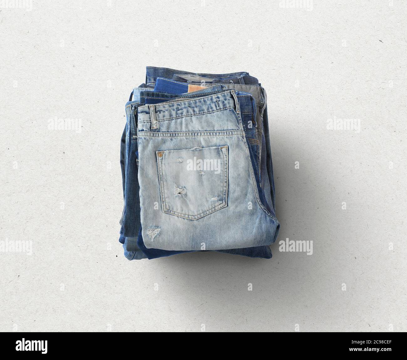 Light blue jean shorts hi-res stock photography and images - Alamy