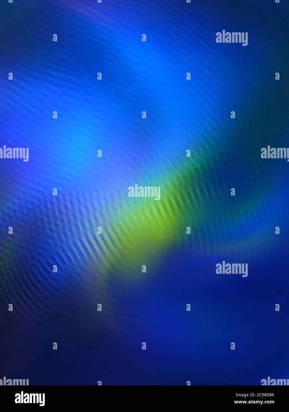 Vertical illustration of staggered refracted mottled light layers with ...