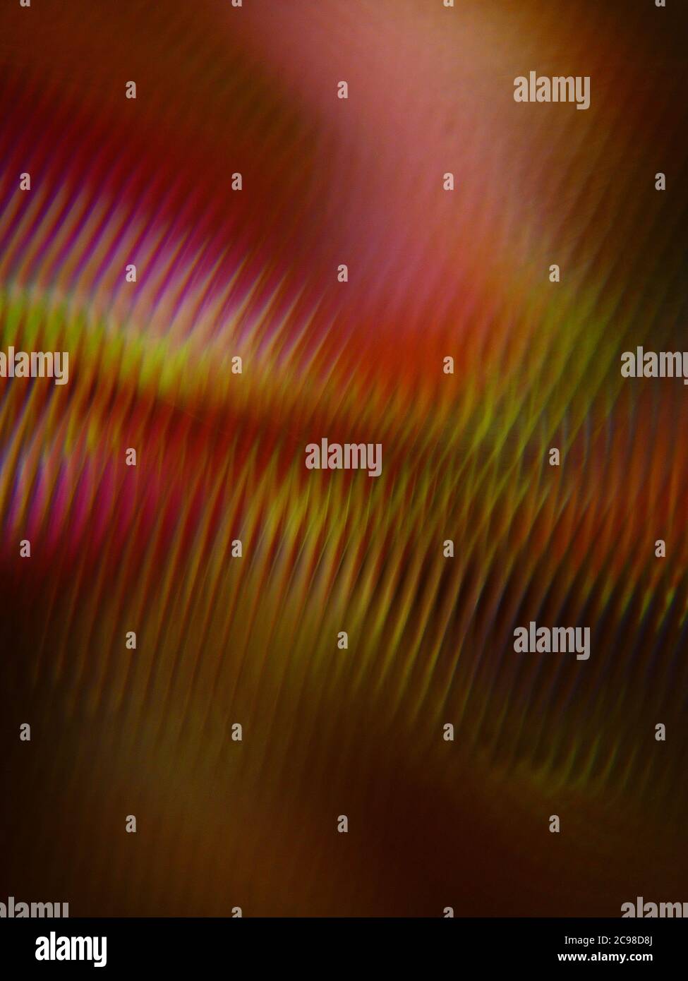 Vertical illustration of staggered refracted mottled light layers with ...