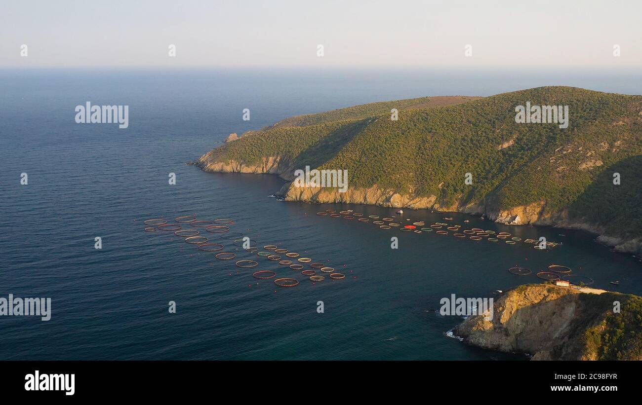 Aerial view cliffy coast hi-res stock photography and images - Alamy