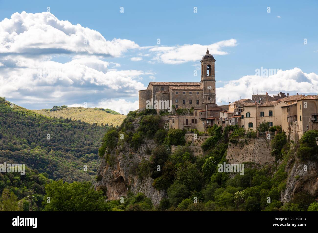 Aa church (Chiesa di Santa Maria Nuova) in the hilltop village of ...