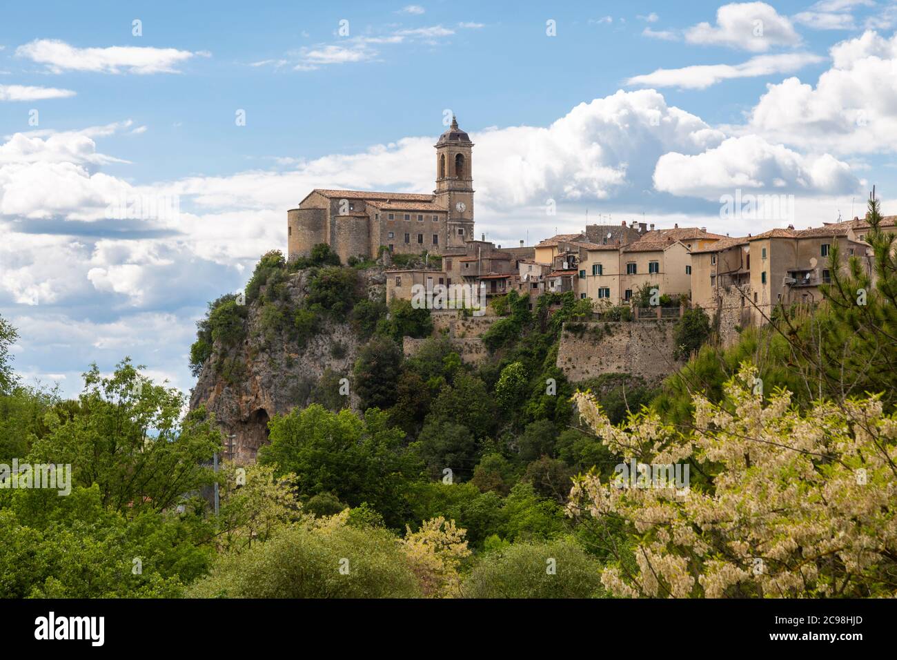 Aa church (Chiesa di Santa Maria Nuova) in the hilltop village of ...