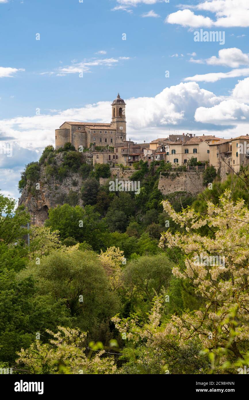 Aa church (Chiesa di Santa Maria Nuova) in the hilltop village of ...