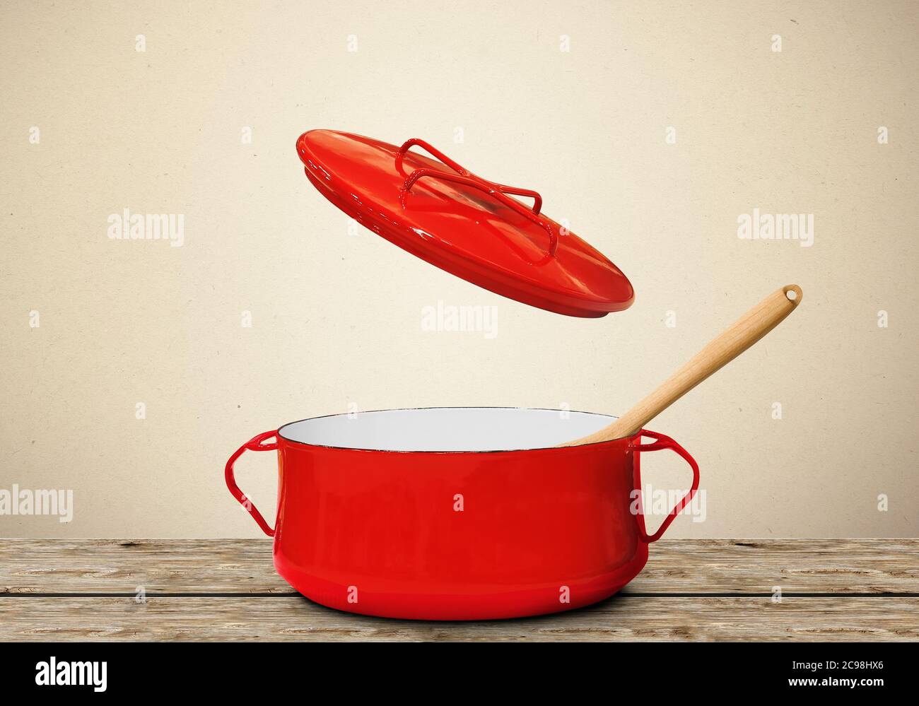 Big pot and big spoon hi-res stock photography and images - Alamy