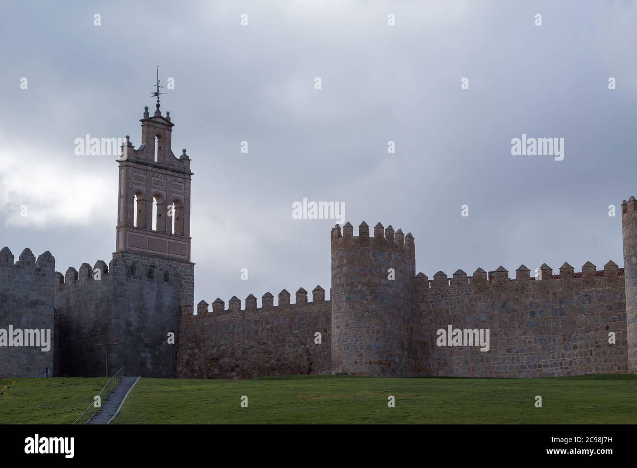 Ancient fortification of Avila, Castile and Leon, Spain Stock Photo - Alamy