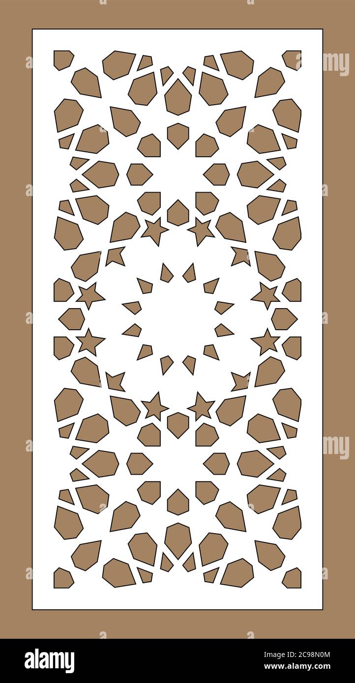 Cnc decorative pattern, jali design, interior element. Islamic , arabic ...