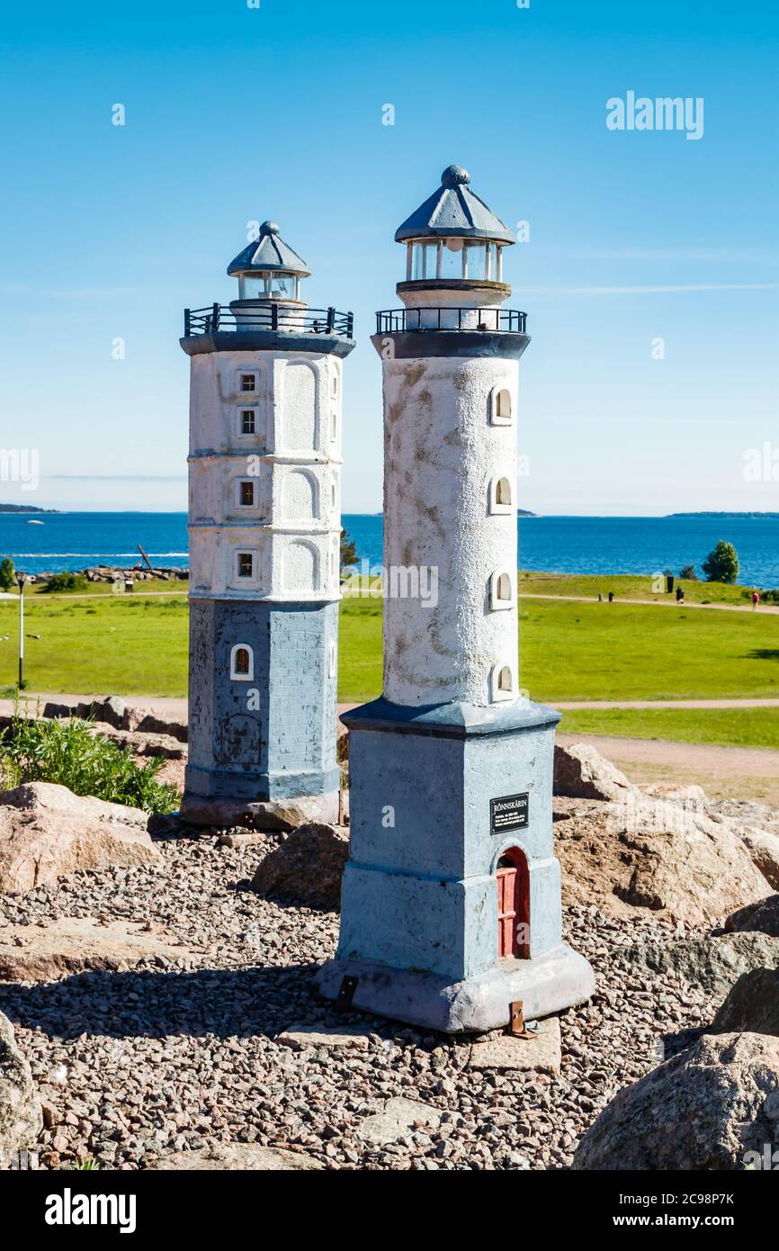 Kotka, Finland - 11 June 2020: Miniature scale models of finnish ...