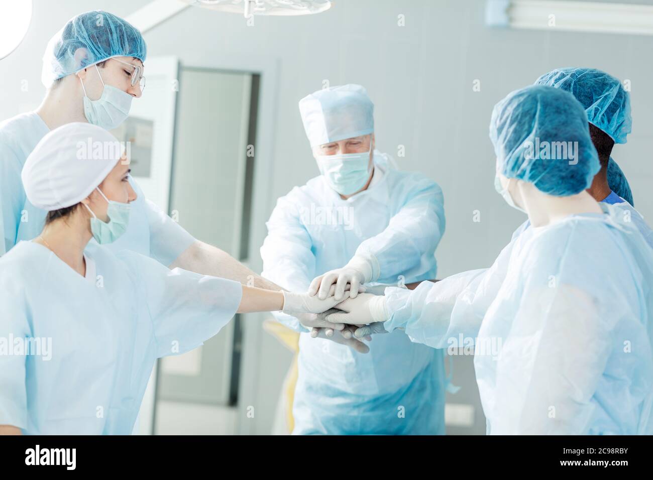 tem of doctors hope to perform successful surgery in the hospital ...