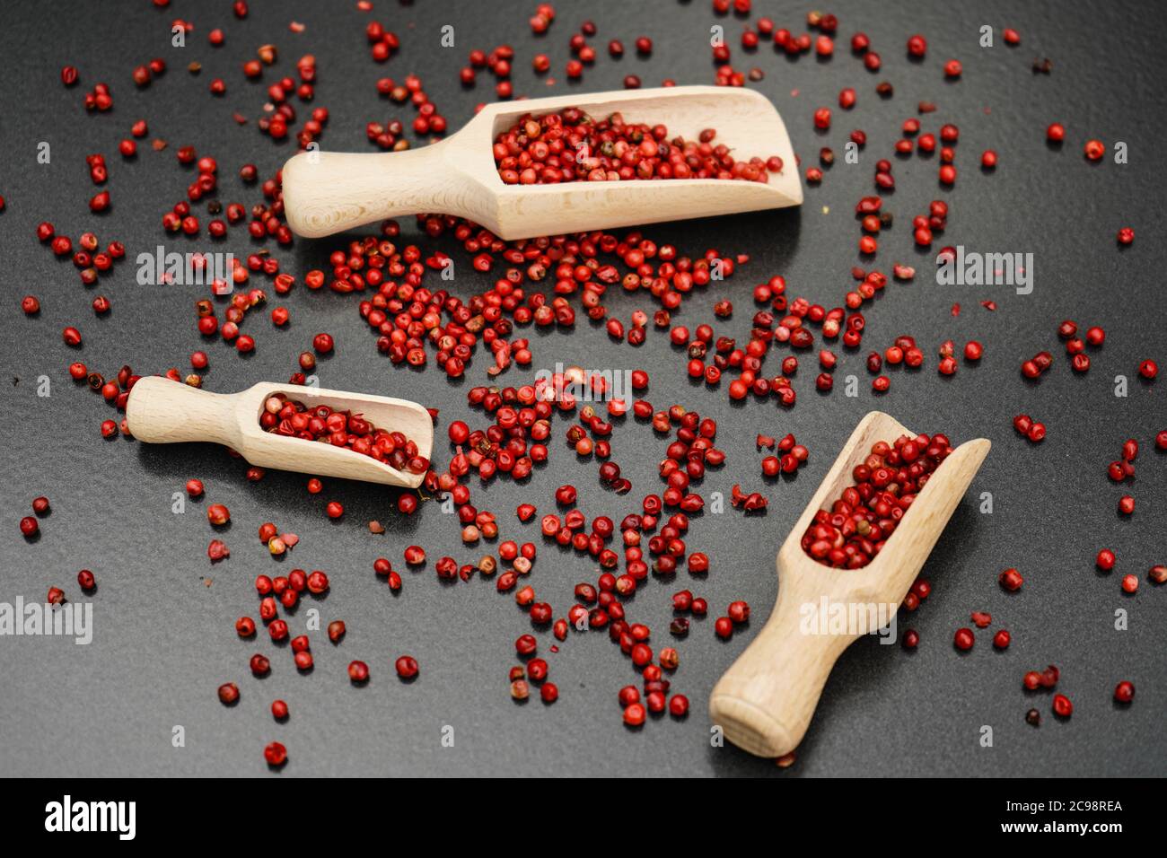 Red Pepper from the brazilian Schinus Terebinthifolia Tree Stock Photo ...