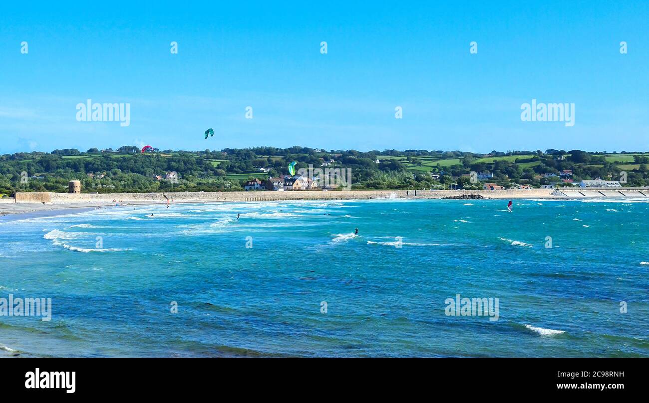 Vazon bay surfer hi-res stock photography and images - Alamy
