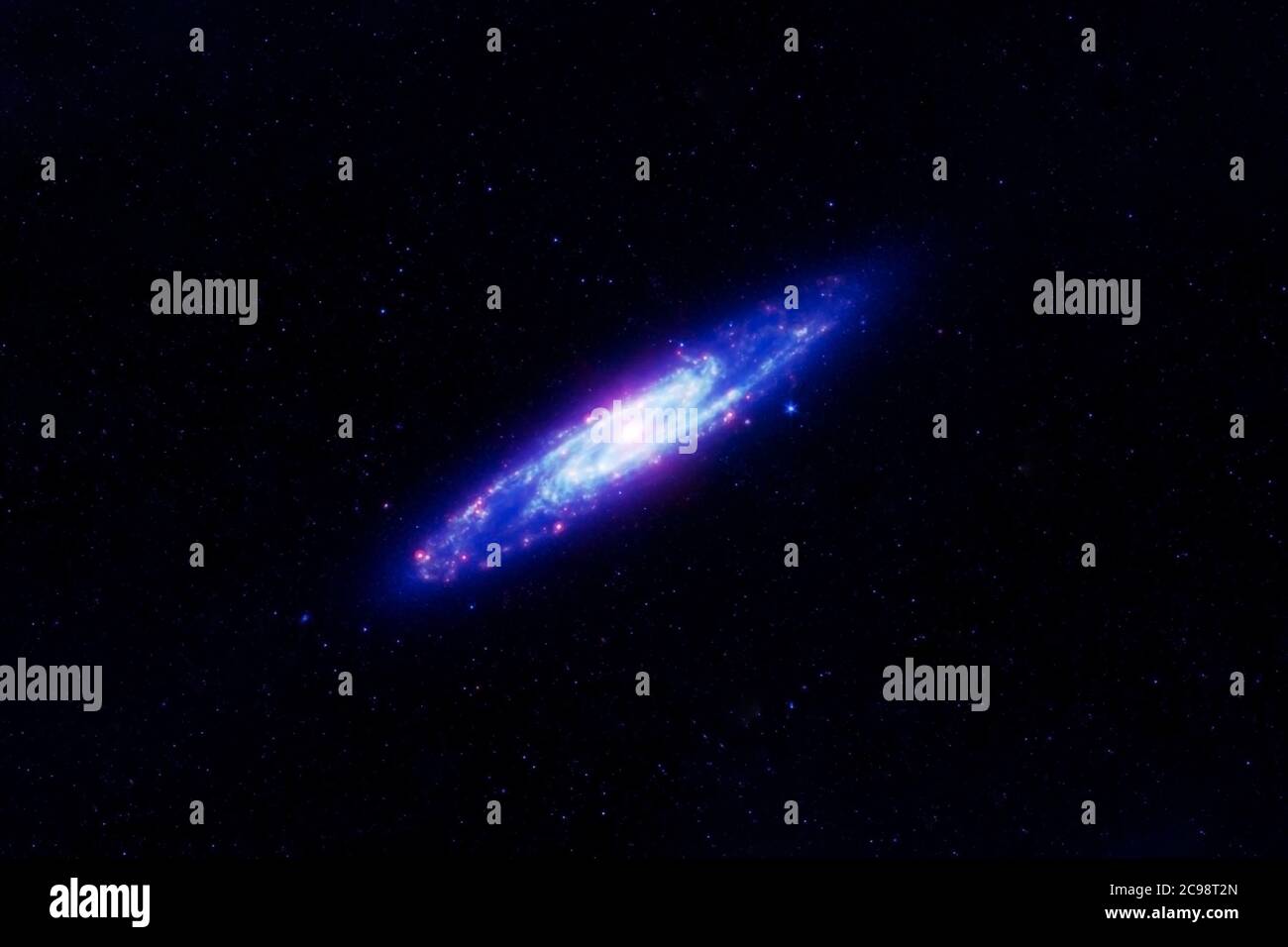 Blue stars background galaxy hi-res stock photography and images - Alamy