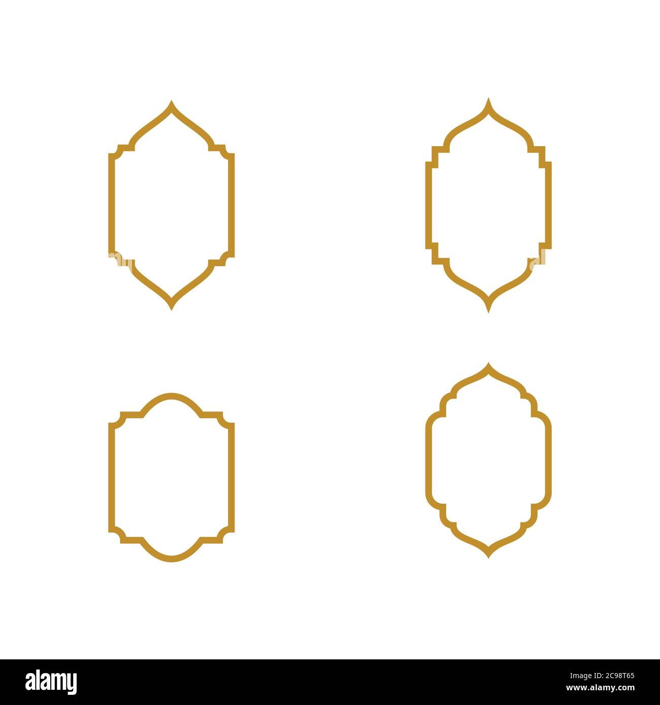 Mosque window vector icon design template Stock Vector Image & Art - Alamy