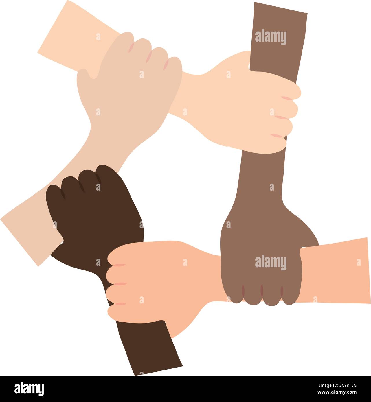 Unity Hands Clipart