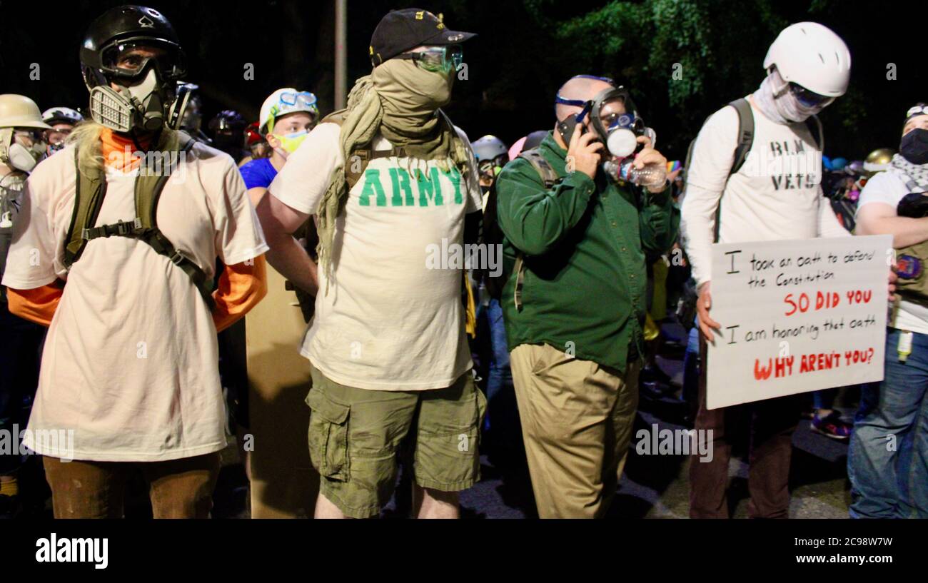 July 26, 2020, Portland, Oregon, U.S: Portland Protests: Dozens of ...