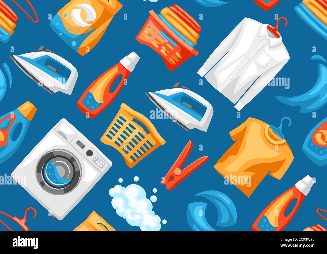Seamless washing machine pattern hi-res stock photography and images ...