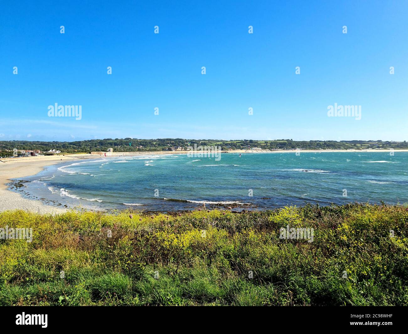 Vazon Bay, Guernsey Channel Islands Stock Photo - Alamy