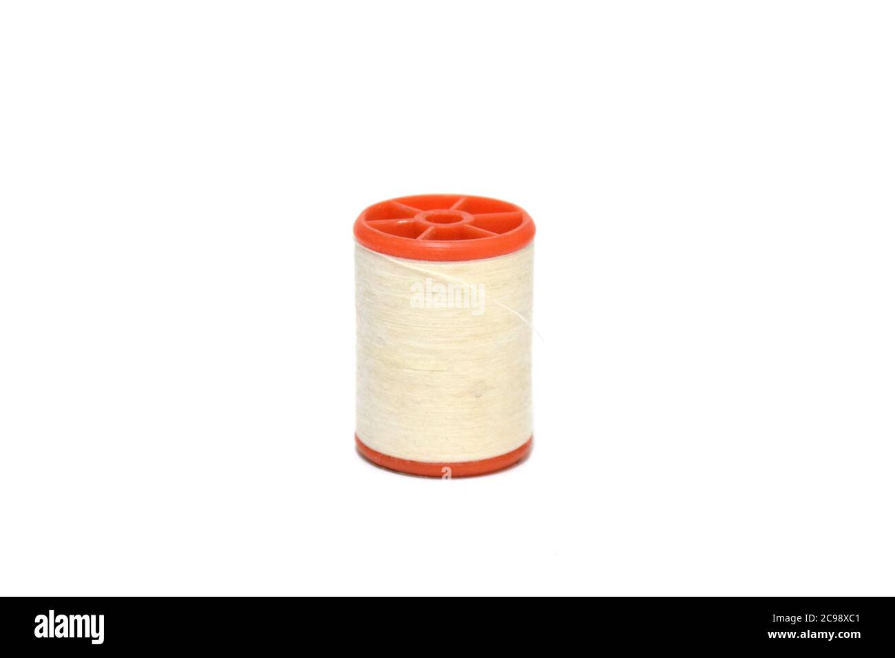 White thread on white background - Bottom Line Polyester Stock Photo ...