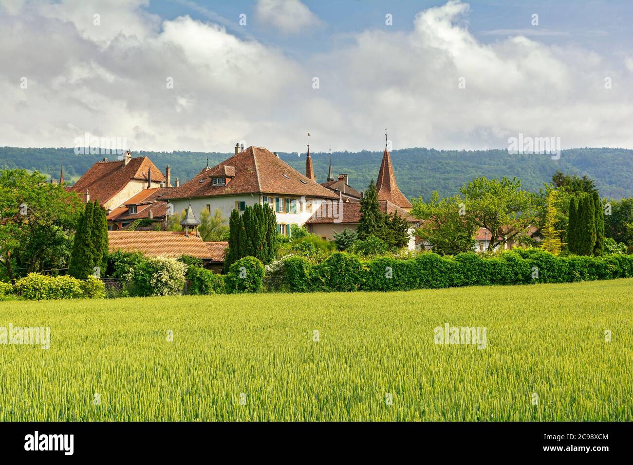 Switzerland, Neuchatel Canton, Le Landeron Stock Photo - Alamy